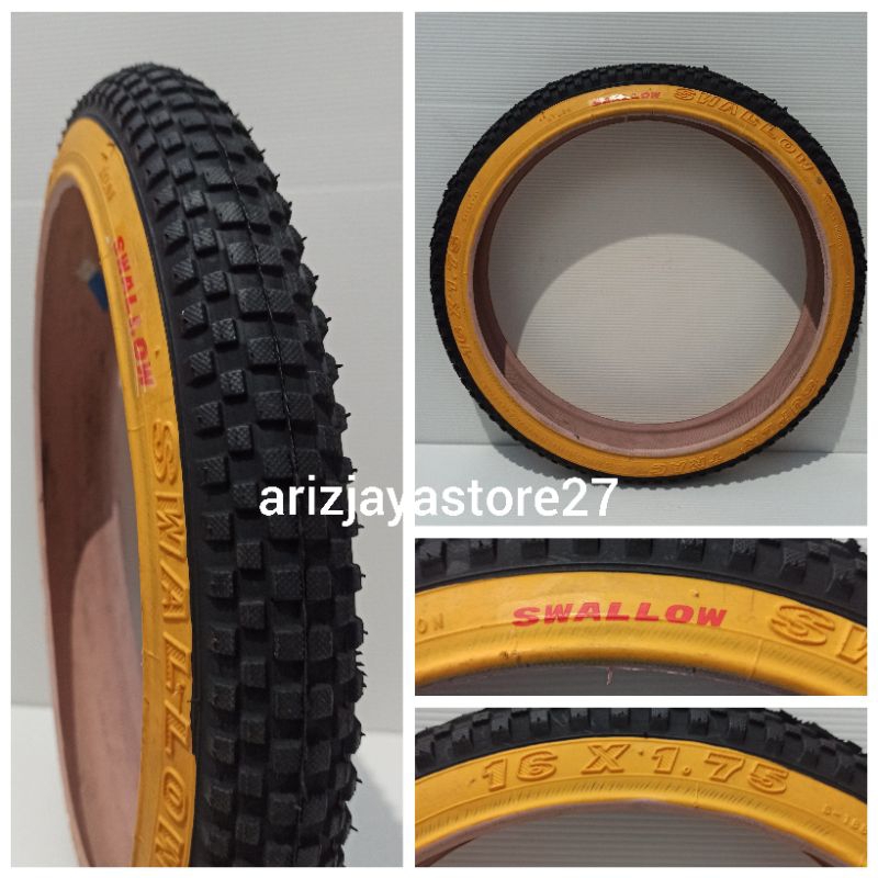 Jual Ban Luar Sepeda Ukuran 16 × 1.75 Anak Mini BMX Merk Swallow | Shopee Indonesia