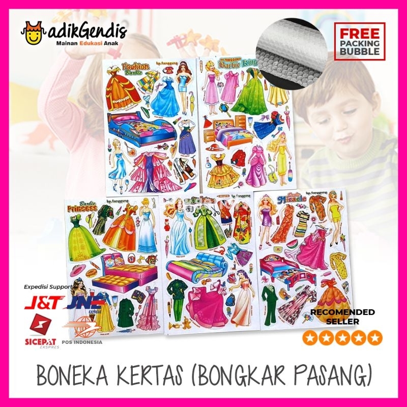 Jual Mainan anak Paperdoll / Paper Dolls BP Bongkar pasang boneka dari ...