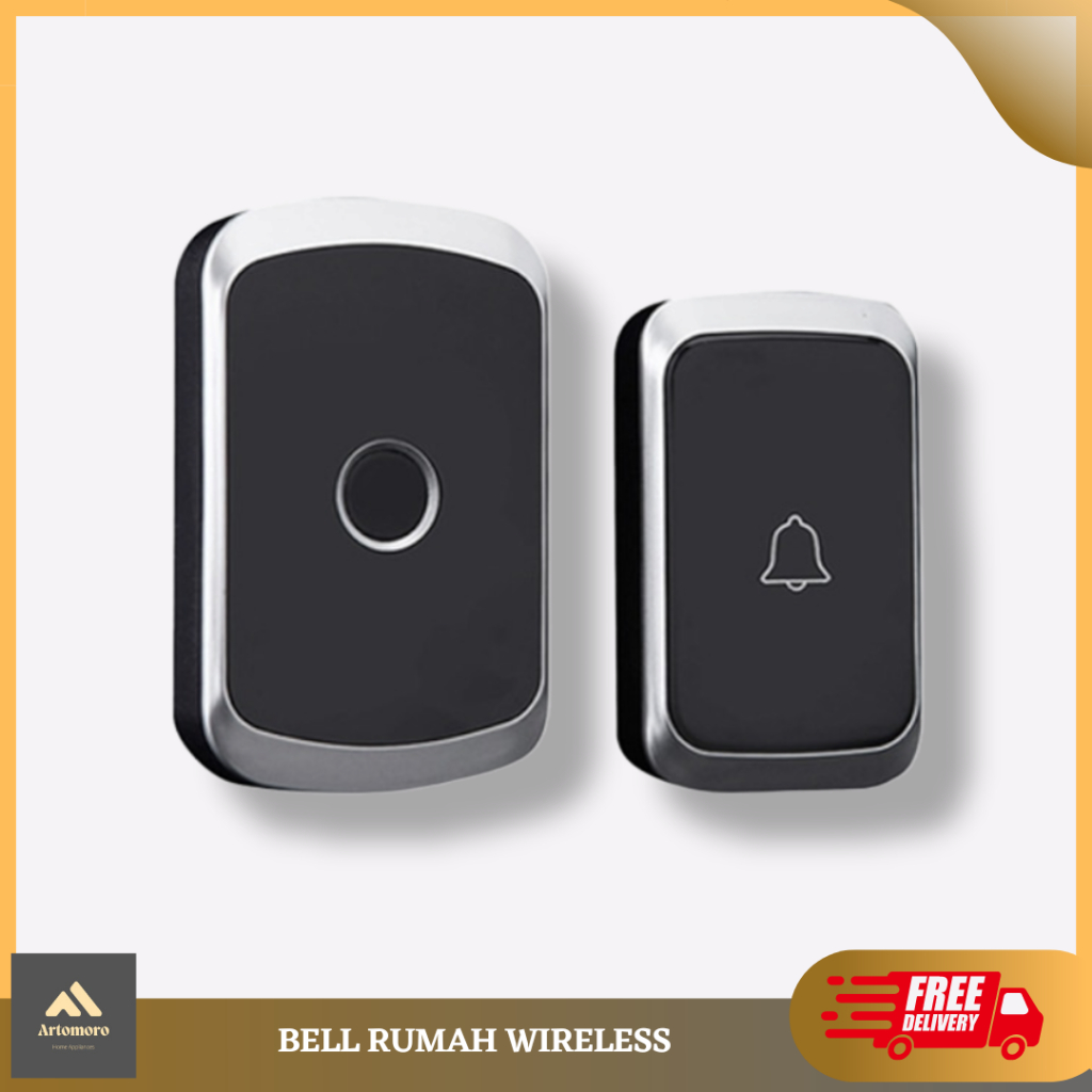 Jual Bel Rumah Tanpa Kabel / Bel Rumah Wireless Waterproof Door Bell ...