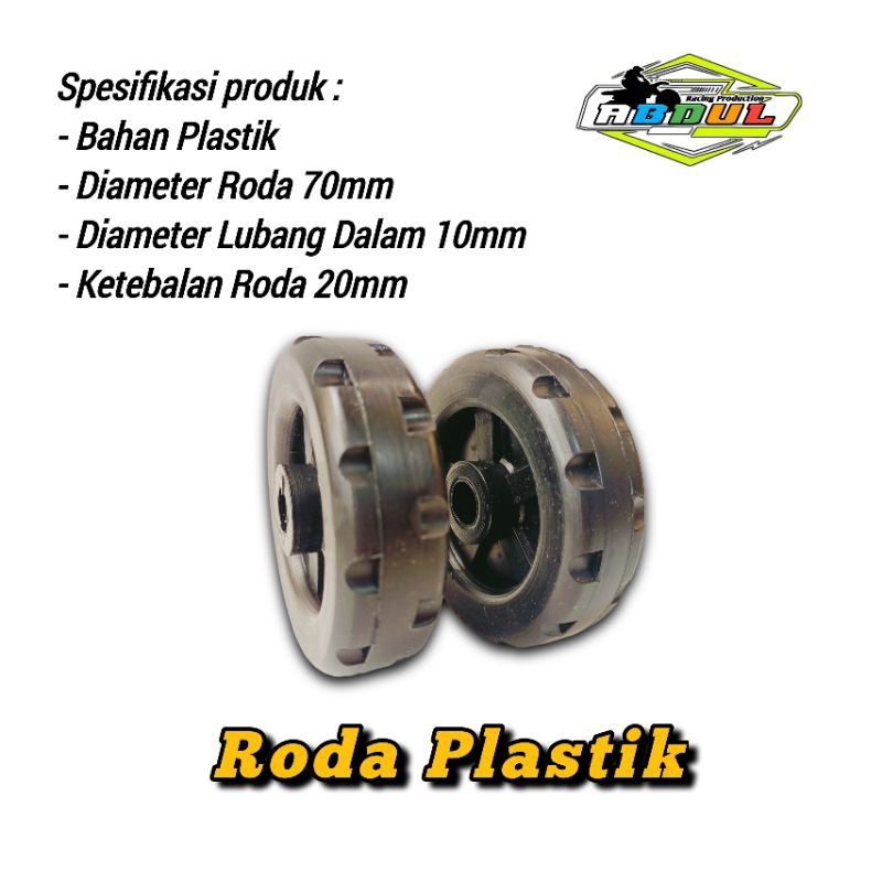 Jual Roda plastik/Roda/Roda Paddock motor/Roda plastik lubang 10mm ...