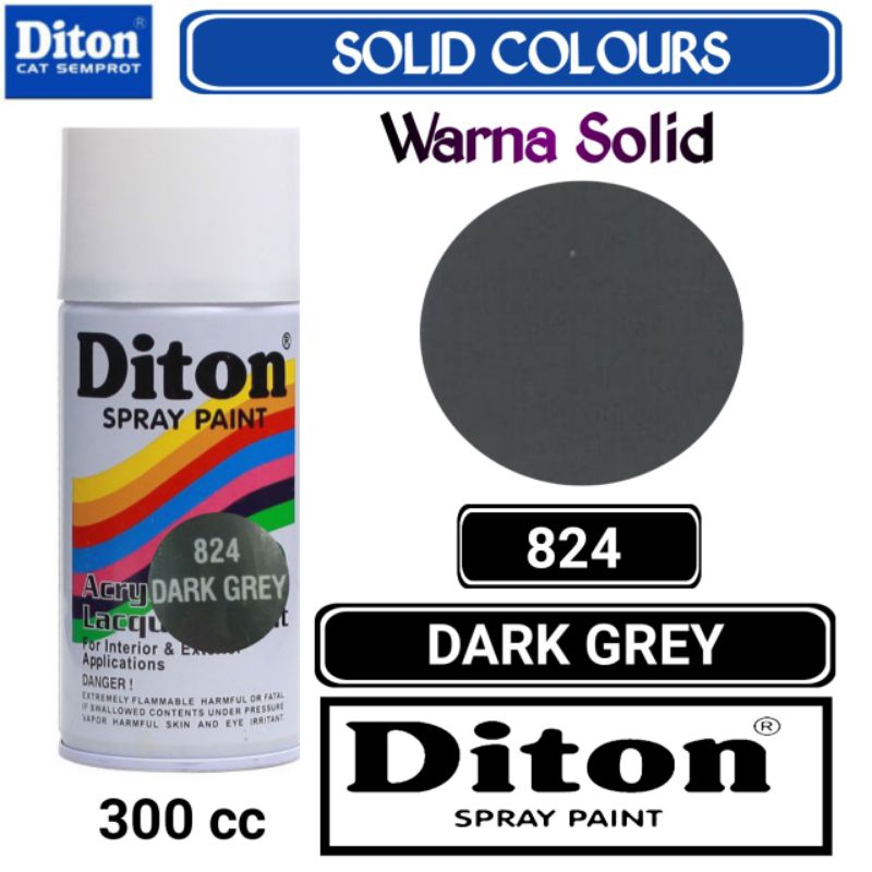 Jual 824 DARK GREY DITON STANDAR 300cc Cat Semprot Pilok Pylok Pylox ...