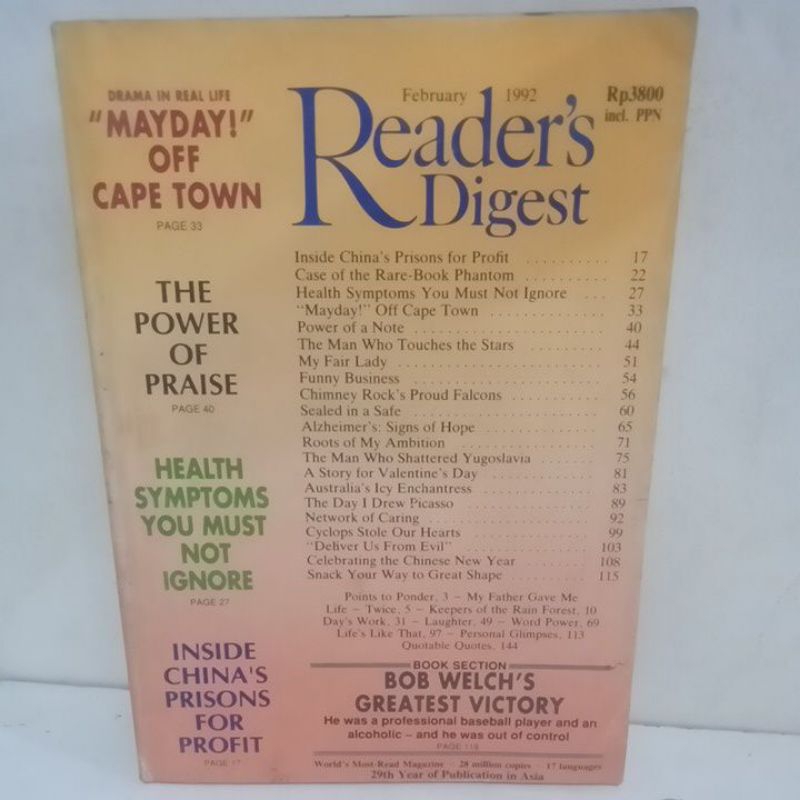 Jual Majalah Reader's Digest / Majalah Reader Digest Cabutan | Shopee ...