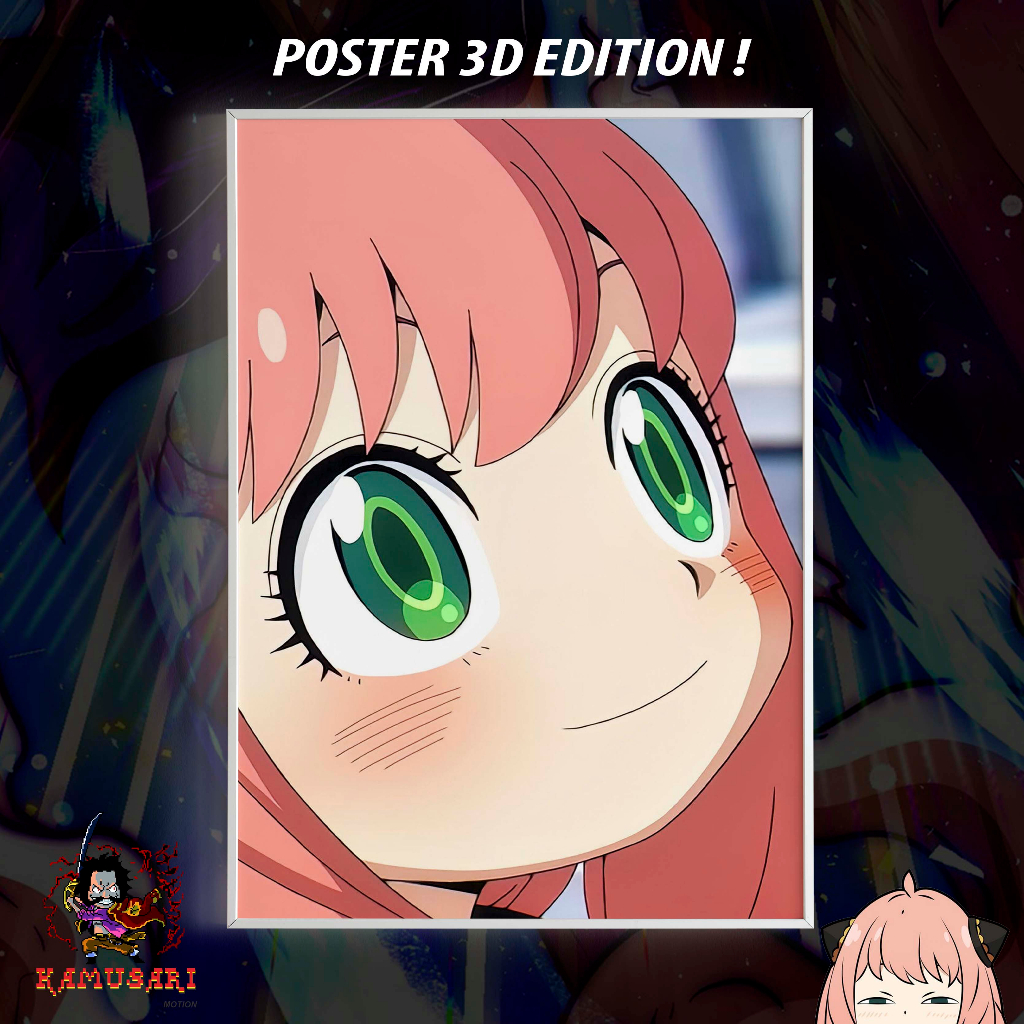 Jual POSTER 3D MOTION - ANYA FORGER - POSTER ANIME BERGERAK | Shopee ...