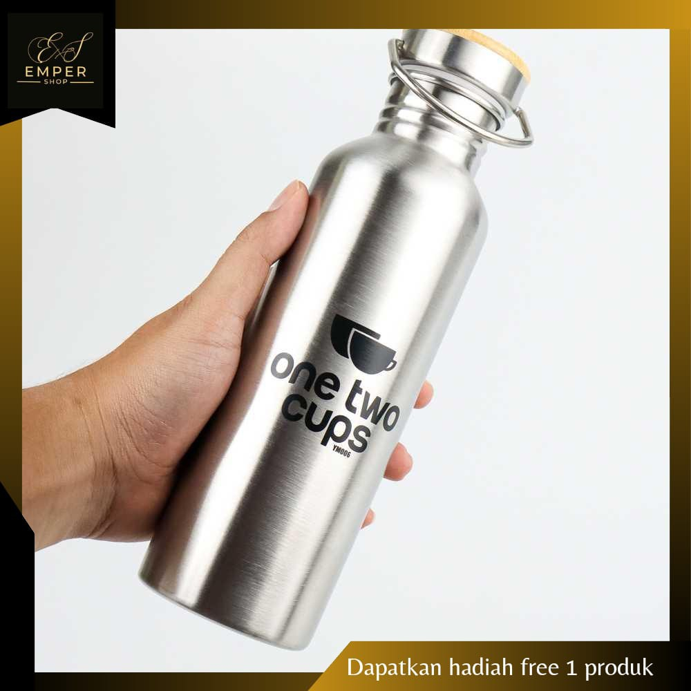 Jual One Two Cups Botol Minum Termos Air Panas Dingin Stainless Steel ...