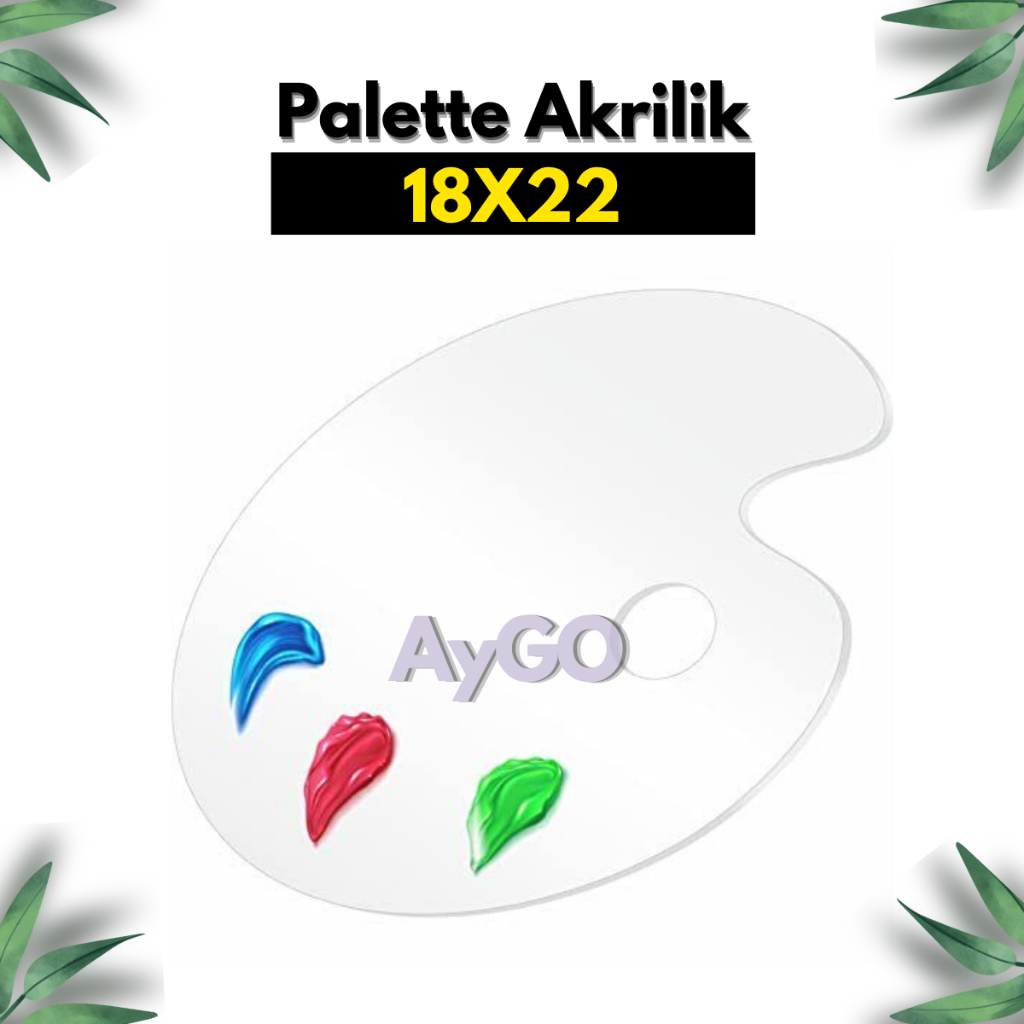 Jual PALETTE ACRYLIC / PALETTE LUKIS / PALET AKRILIK / PALET TRANSPARAN ...
