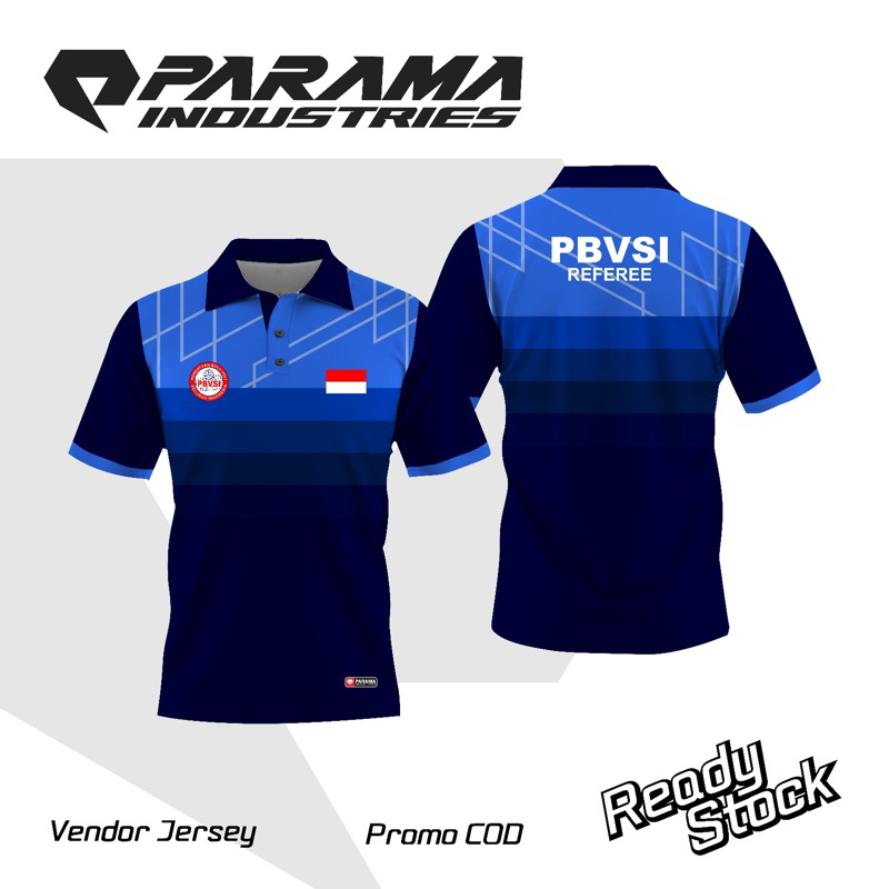 Jual PREMIUM JERSEY HARGA PROMO BAJU POLO PBVSI SERAGAM WASIT KEREN ...