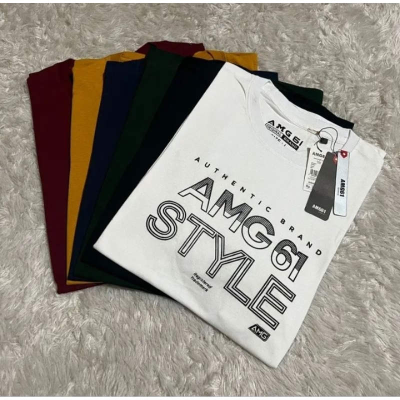 Jual Kaos Cowok berbahan Distro Lembut AMG 61 Super | Shopee Indonesia