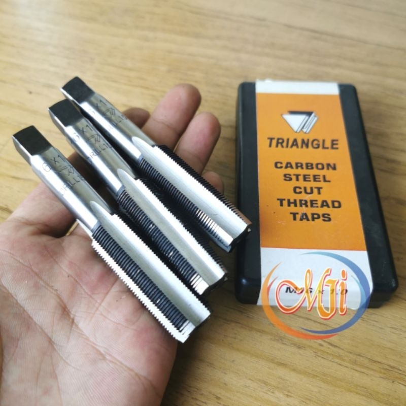 Jual Mata Hand Tap UNC M18 x 2.5 mm TRIANGLE Hand Tap Set 3 Pcs Mata Bor Ulir Drat | Shopee ...