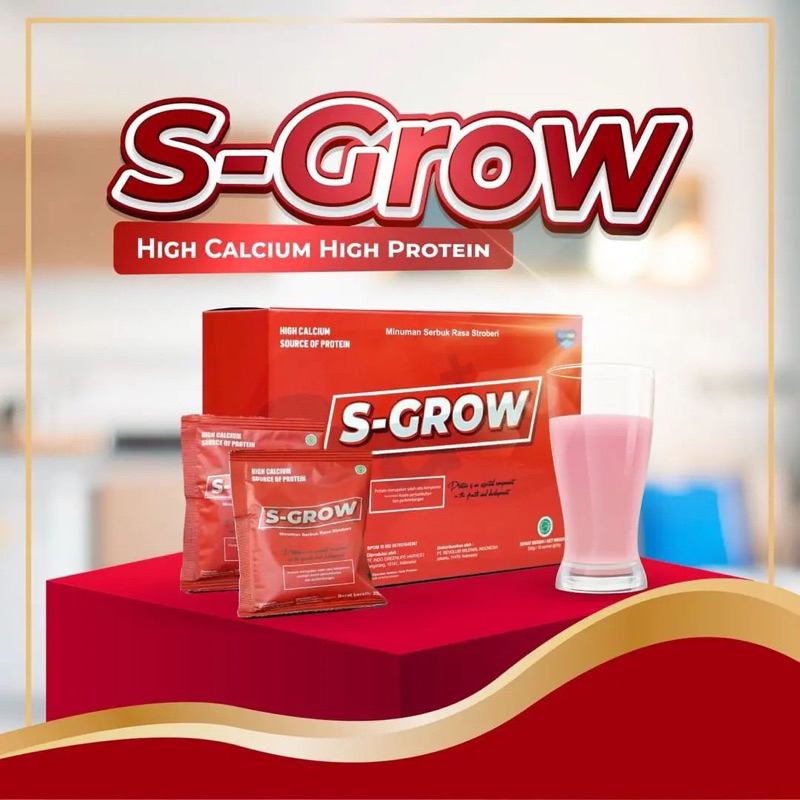 Jual S-GROW SUSU PENINGGI BADAN TERBAIK (isi 10 sachet) 100% ORIGINAL ...