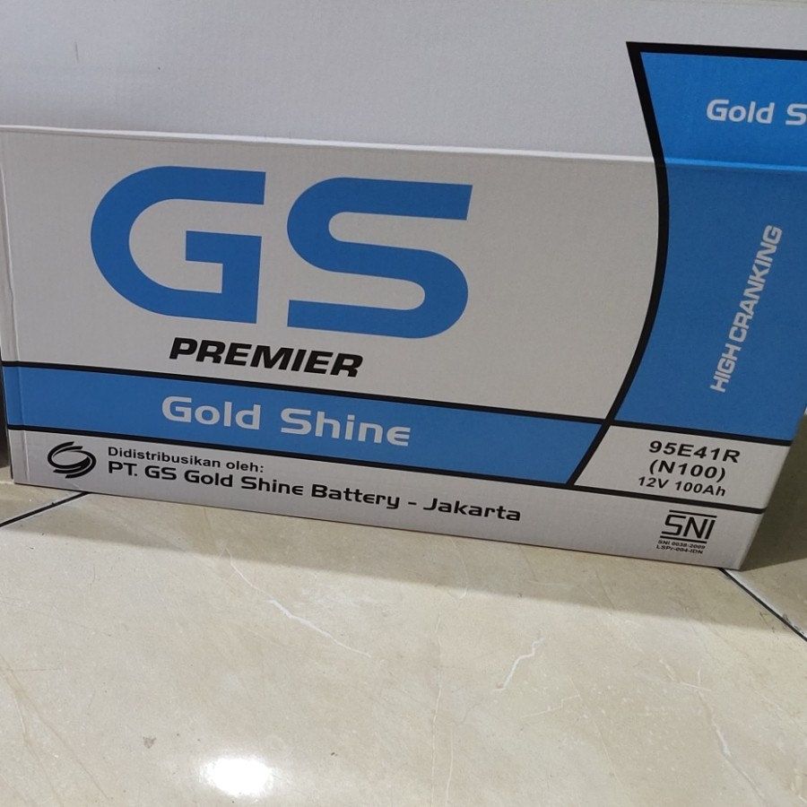 Jual GS Goldshine N100 (95E41R) Accu Basah 12v 100Ah | Shopee Indonesia