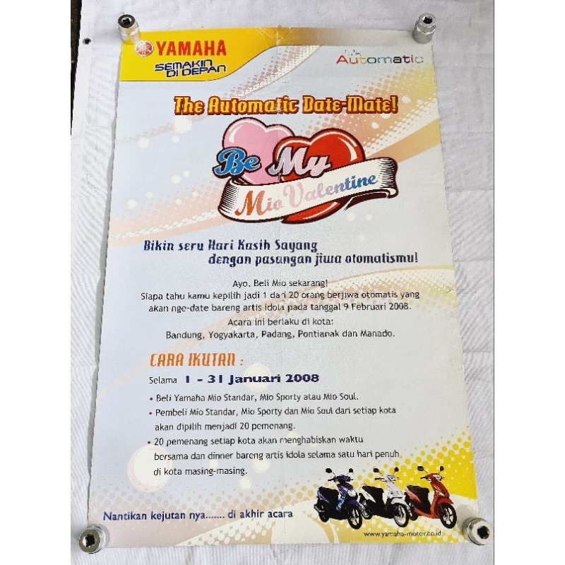 Jual Poster jumbo Iklan acara motor YAMAHA ORI | Shopee Indonesia