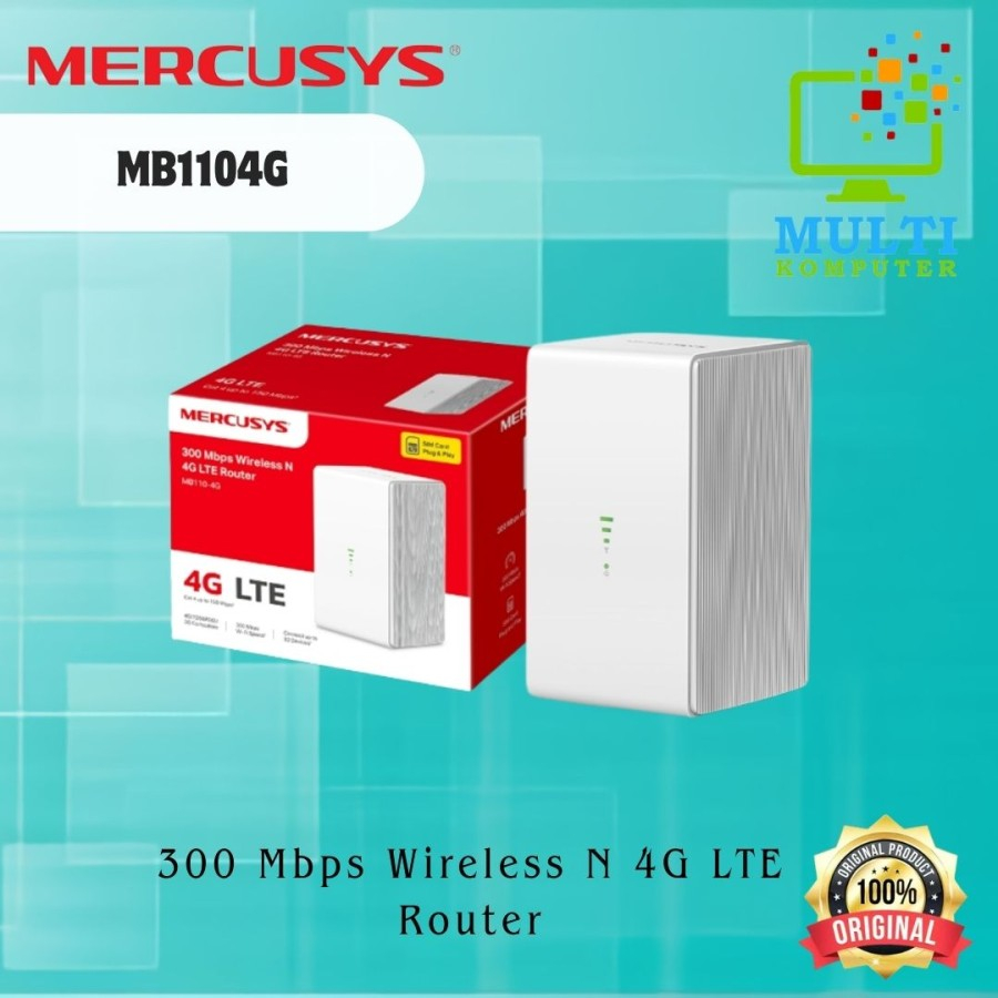 Jual Mercusys Modem Router MB110-4G SIM Card LTE 300mbp wireless wi-fi ...