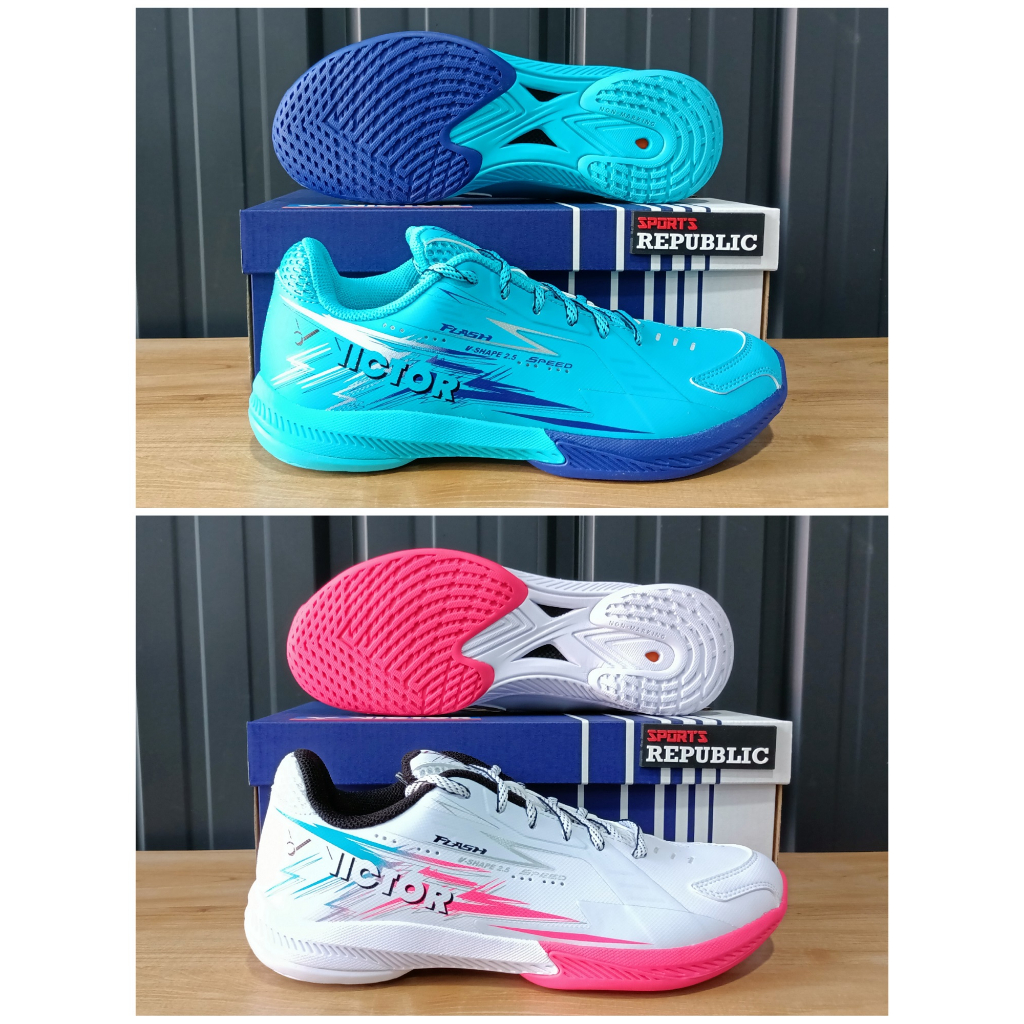 Jual (sz 37-44) Sepatu Badminton Victor FLASH original | Shopee Indonesia