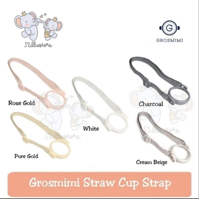 Jual GROSMIMI Strap Straw Cup Bottle | Shopee Indonesia