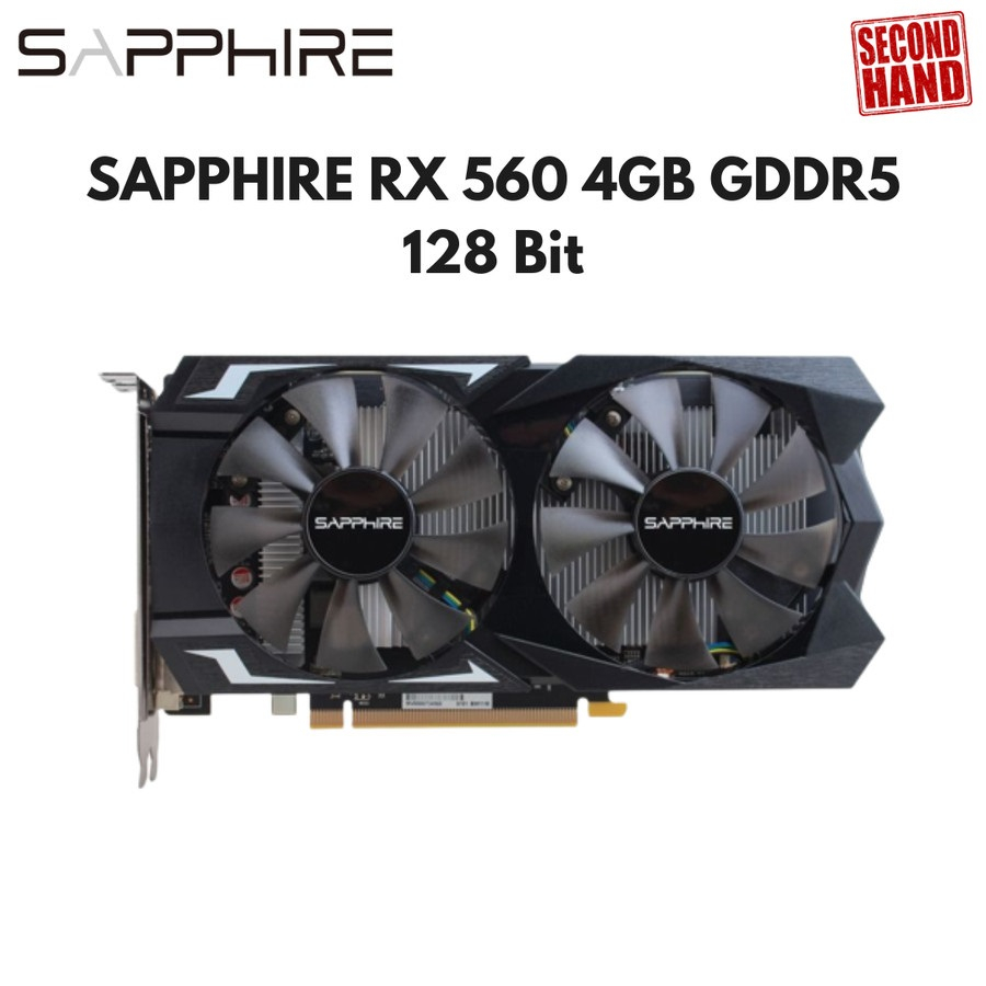 Jual SAPPHIRE RX 560 4GB GDDR5 128 Bit - VGA SAPPHIRE RX 560 4GB GDDR5 ...