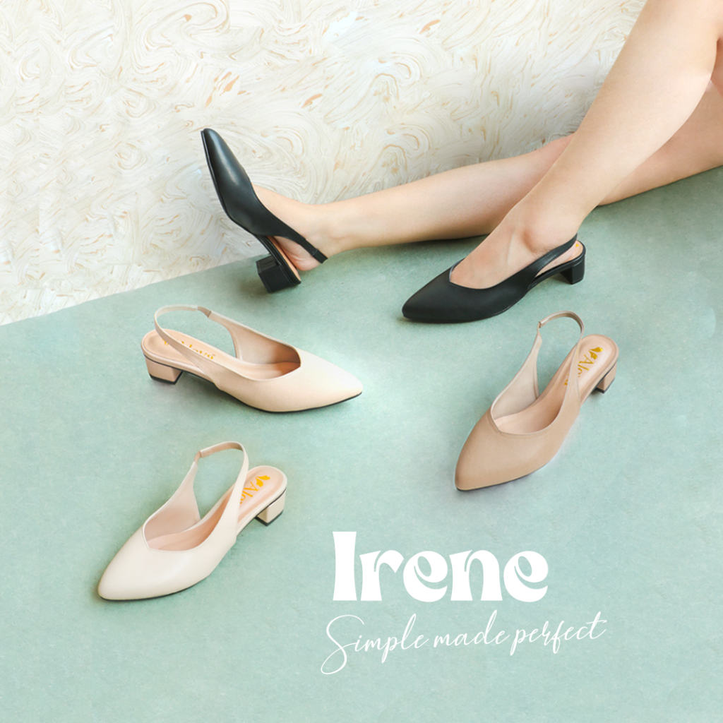 Jual Alivelovearts Irene Sepatu Pantofel Strap Hak tahu 4cm Shoes ...
