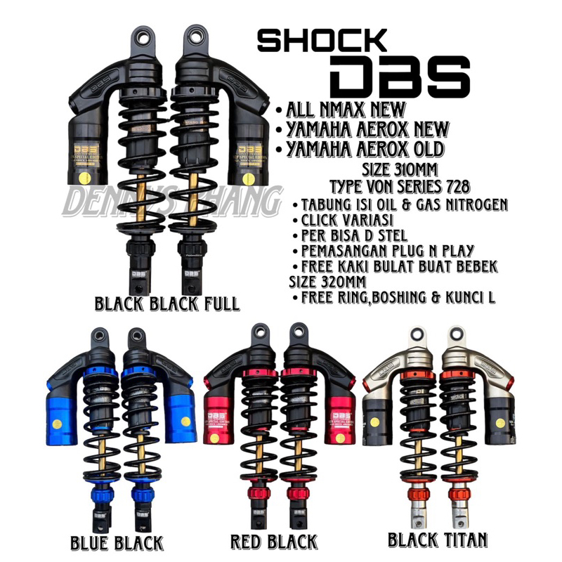 Jual Shock DBS 728 VON Series As Gold Plus Anting Universal Bebek Matic ...