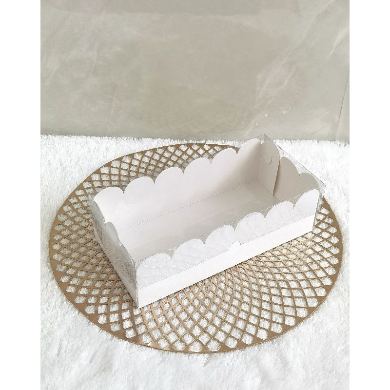 Jual BOX MIKA PUTIH - DUS KUE - KOTAK - KARDUS 25x12x8 (ISI : 10 PCS ...