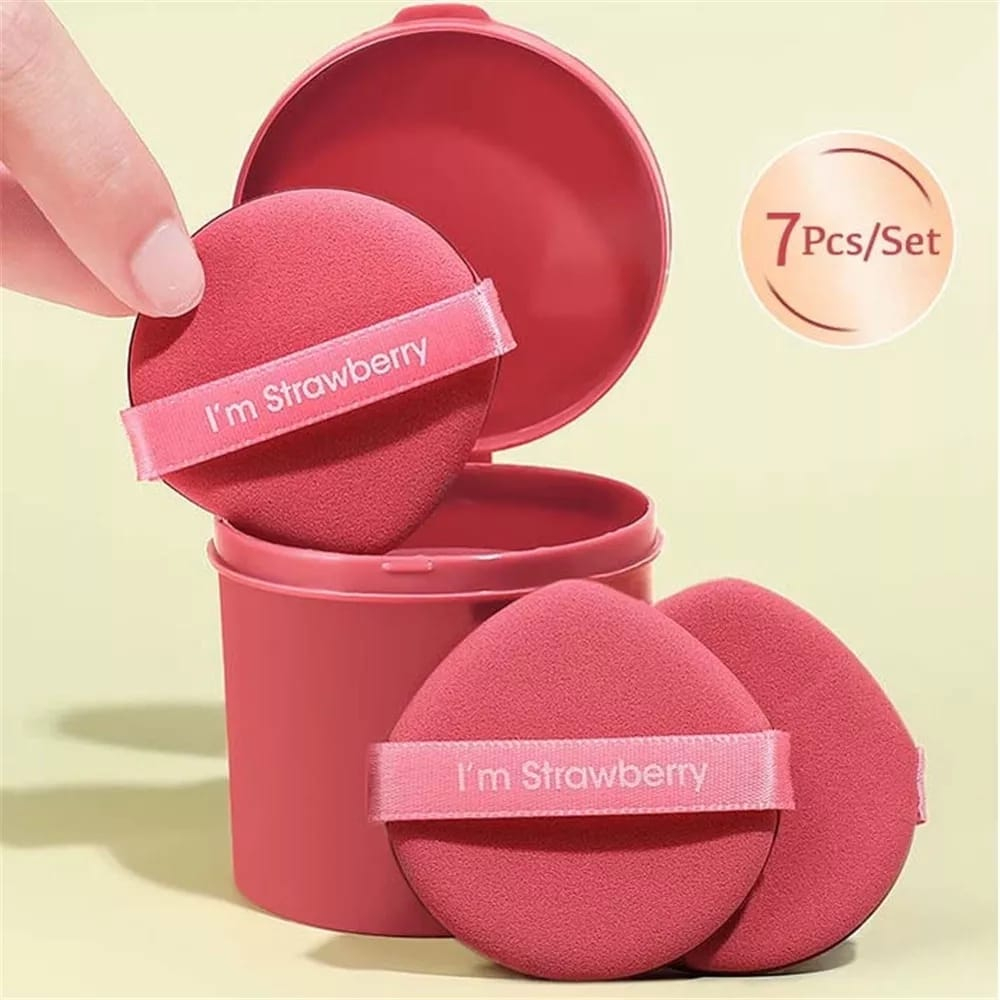 Jual Spons Puff Make Up Set 7 in 1 Powder Puff Foundation Beauty Blende ...