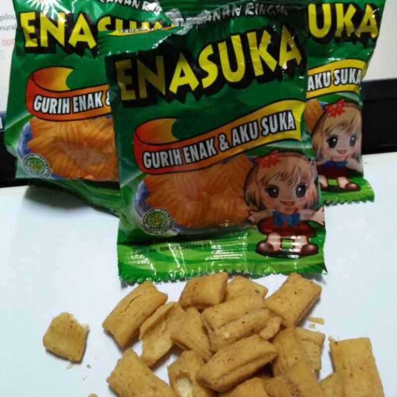 Jual Snack Jadul Kerupuk Enasuka 1 Pack isi 20 Bungkus Kecil / Pang ...