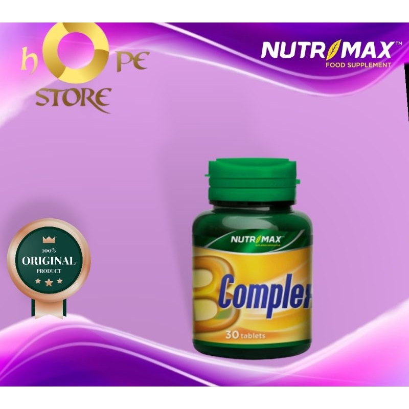 Jual Vitamin B Complex Nutrimax 30 Tablet Shopee Indonesia