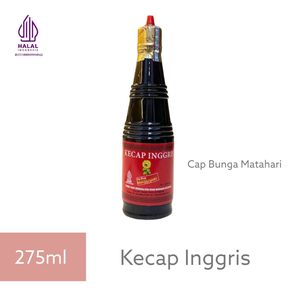 Jual Kecap Inggris | Cap Bunga Matahari | Halal | Ukuran (275ML ...