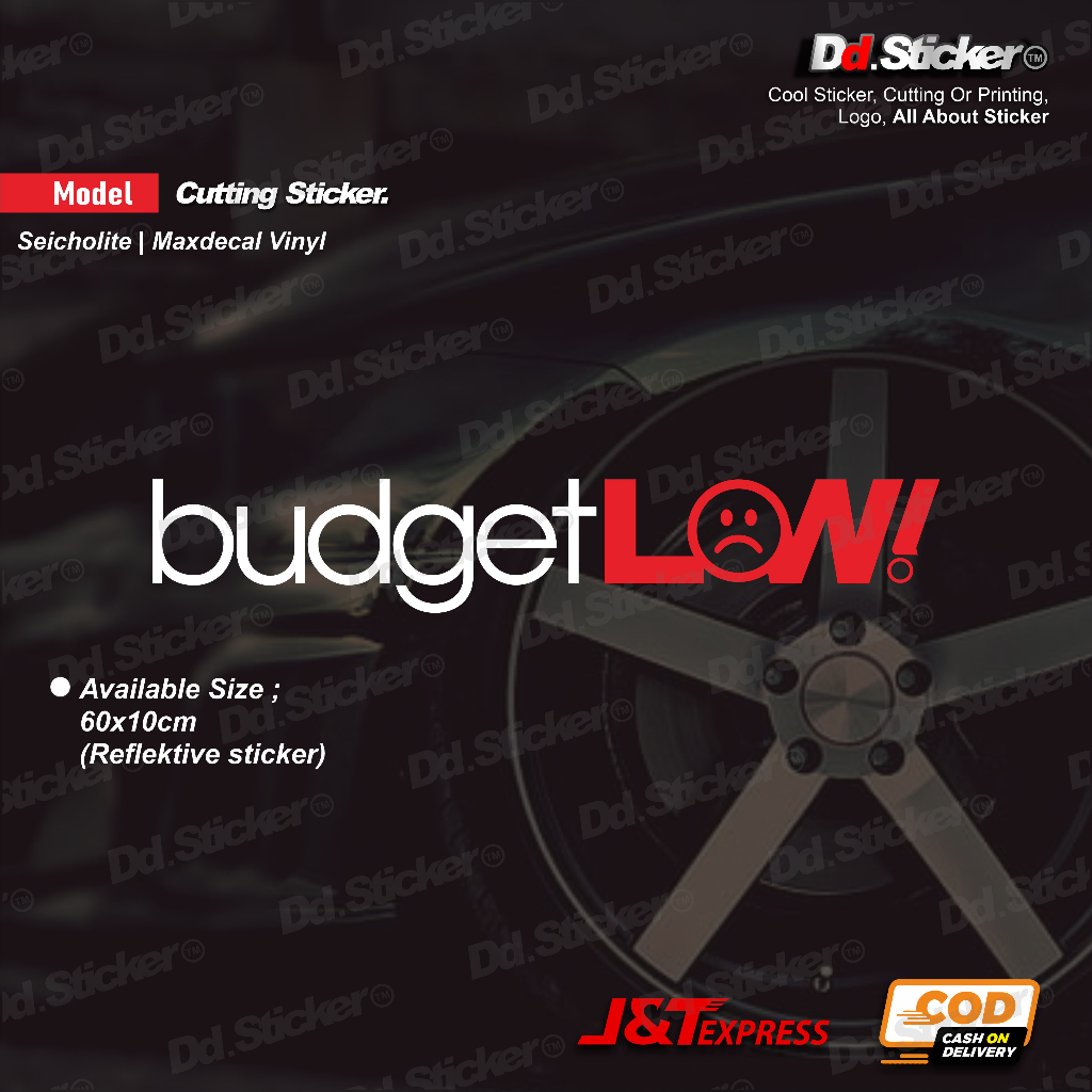 Jual Sticker Budget Low Kaca Mobil | Cutting Sticker | Shopee Indonesia