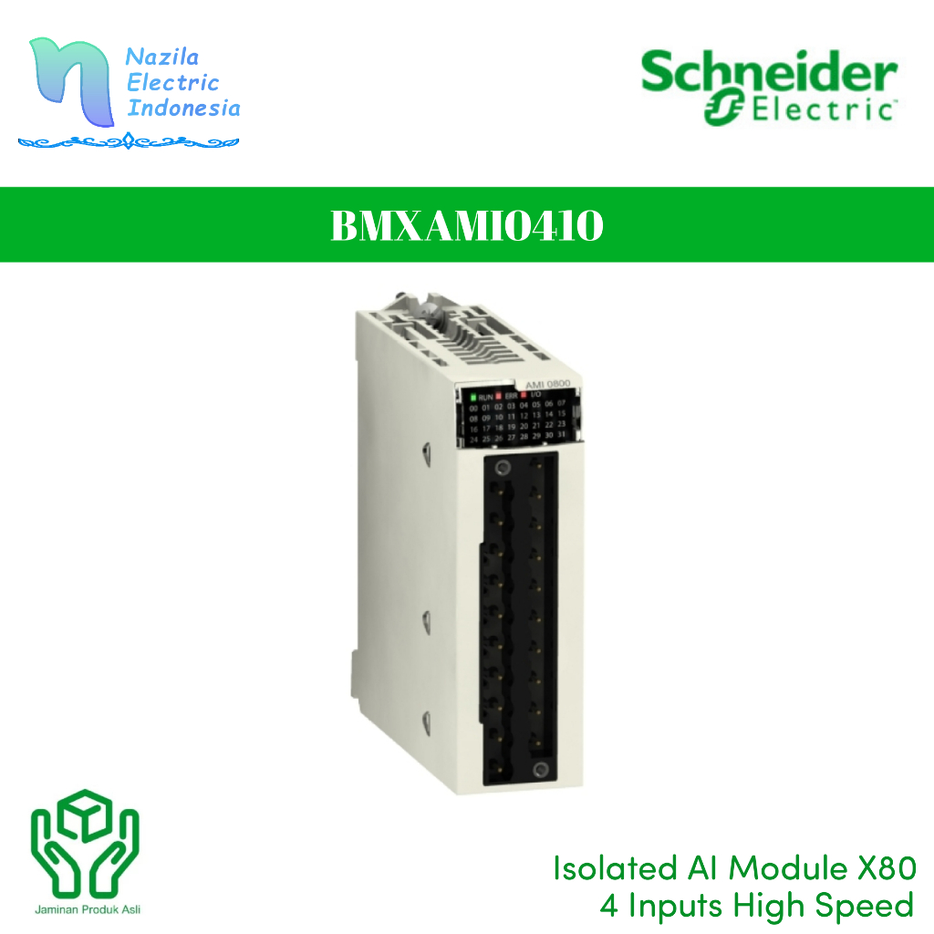 Jual Schneider BMXAMI0410 Isolated AI Module X80 4AI Original | Shopee ...