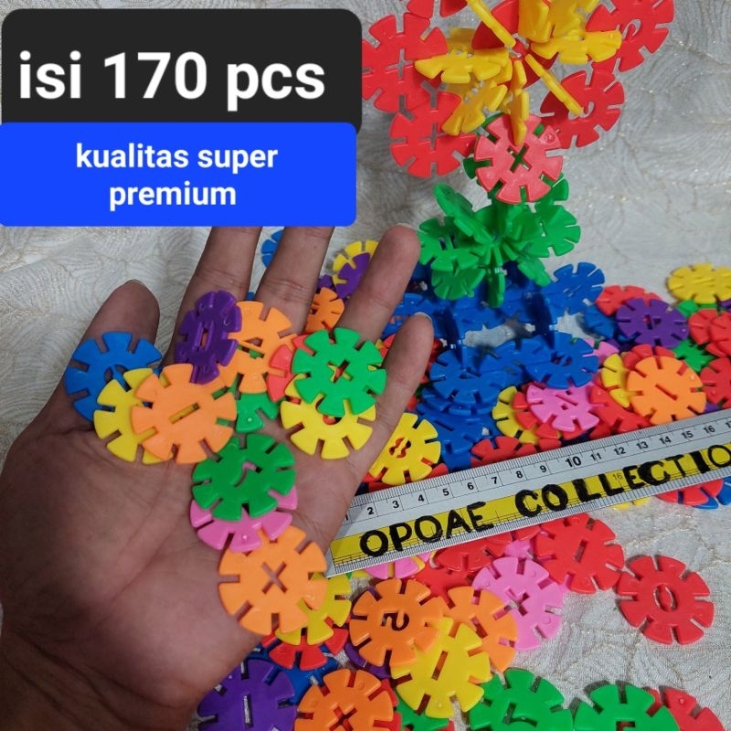 Jual Mainan Snowflake ABC Letter Blok Building BOMBIX ABC isi 170 ...