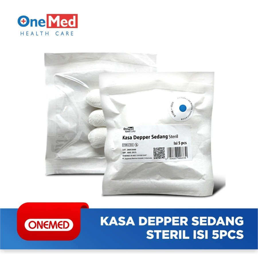 Jual Kasa Depper Sedang Steril OneMed Pak Isi 5Pcs OP | Shopee Indonesia