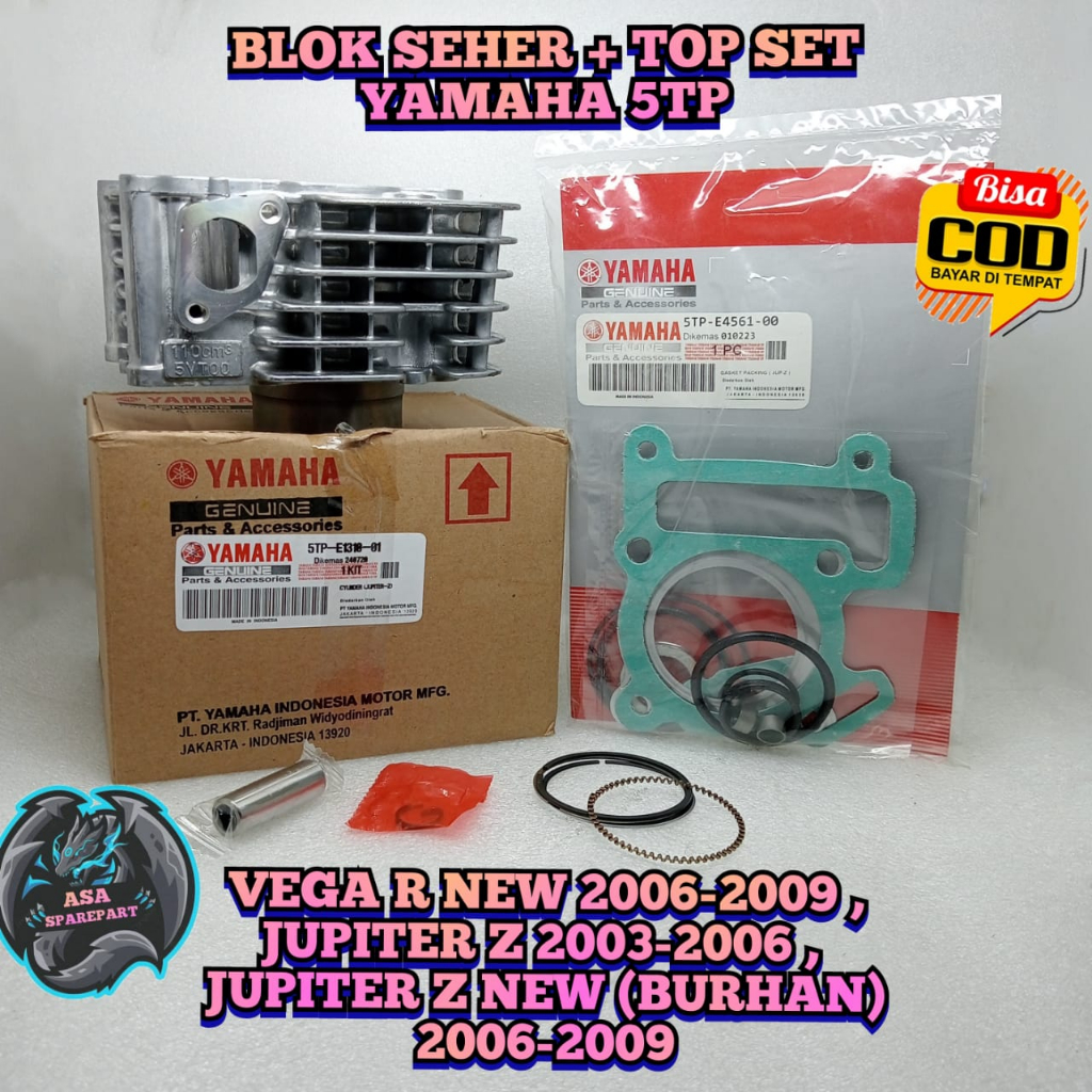 Jual BLOK + SEHER + TOPSET 5TP Motor Yamaha VEGA R NEW , JUPITER Z LAMA , JUPITER Z Burhan ...