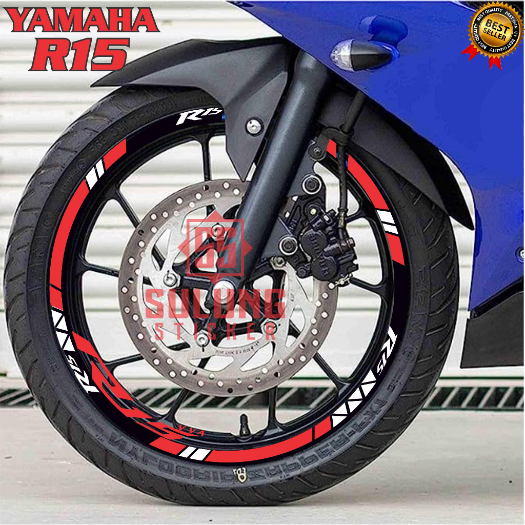 Jual Stiker Velg Motor Yamaha R15 Cutting Sticker Lis Variasi Aksesoris ...