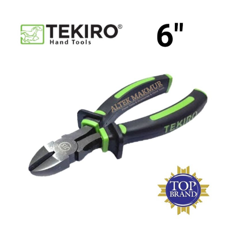 Jual TEKIRO Tang Potong 6 Inch / Diagonal Pliers 6" 6 In | Shopee Indonesia