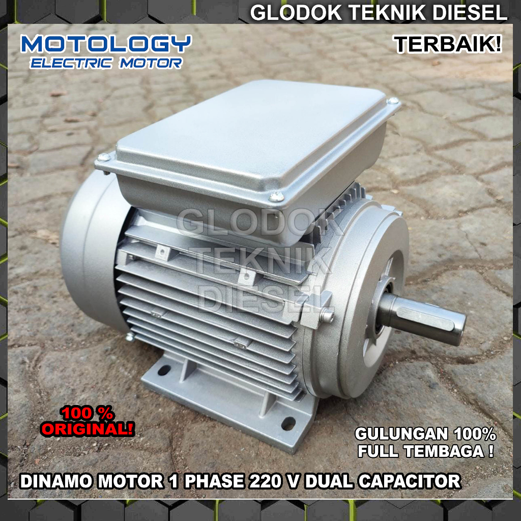 Jual Motology Dinamo Electric Motor 5 HP 2800 & 1400 Rpm 2 & 4 Pole 1 ...