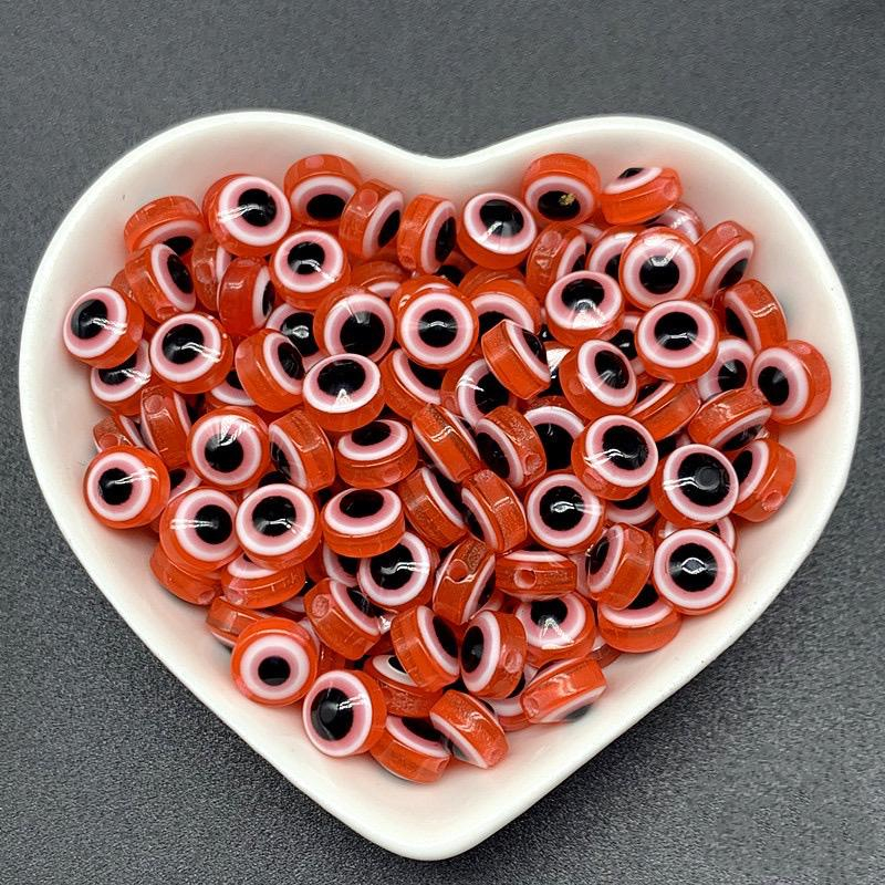 Jual (10Pcs) Evil Eye / Mata Iblis Bulat Pipih | Shopee Indonesia