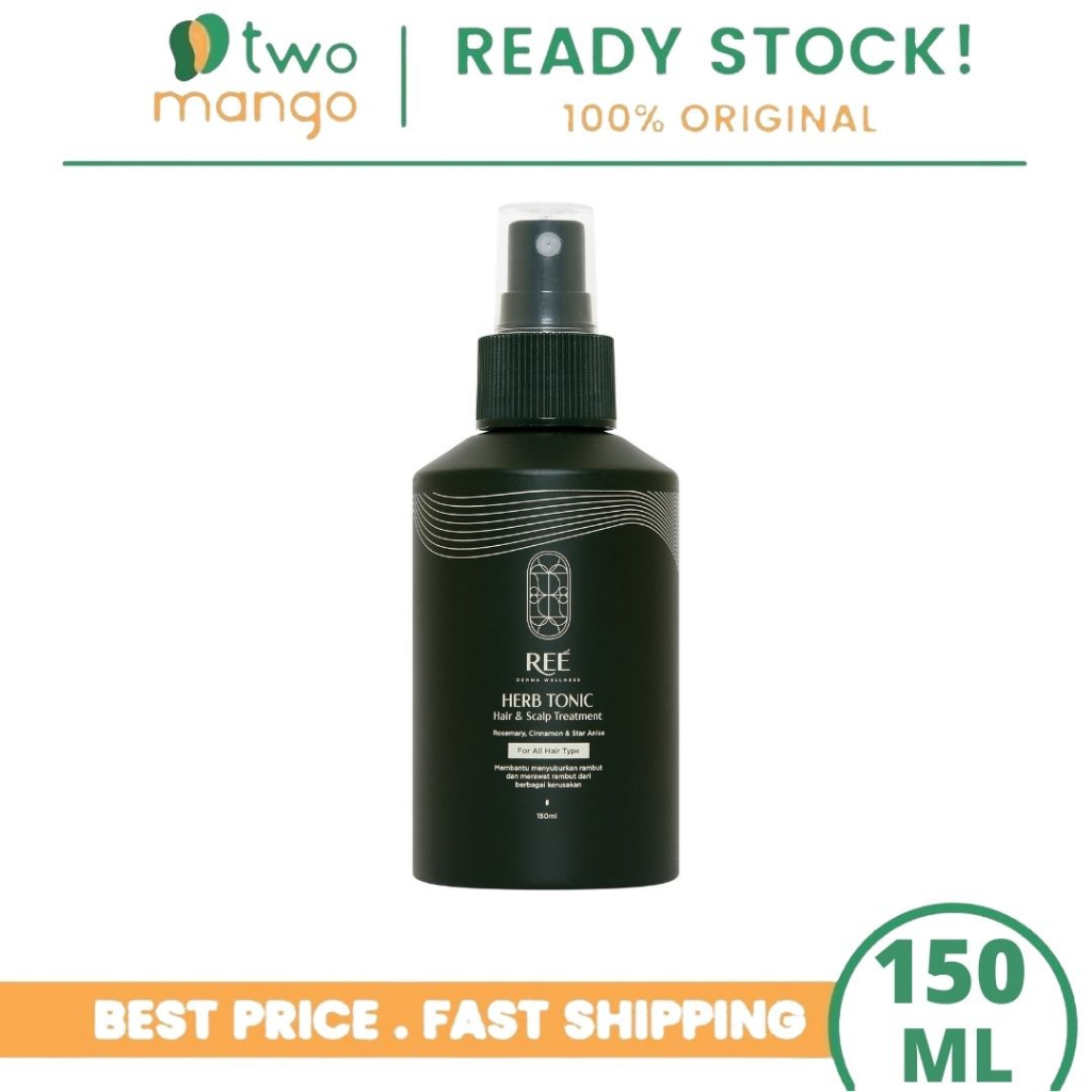 Jual REE DERMA WELLNESS HERB TONIC HAIR AND SCALP 150ML | Shopee Indonesia