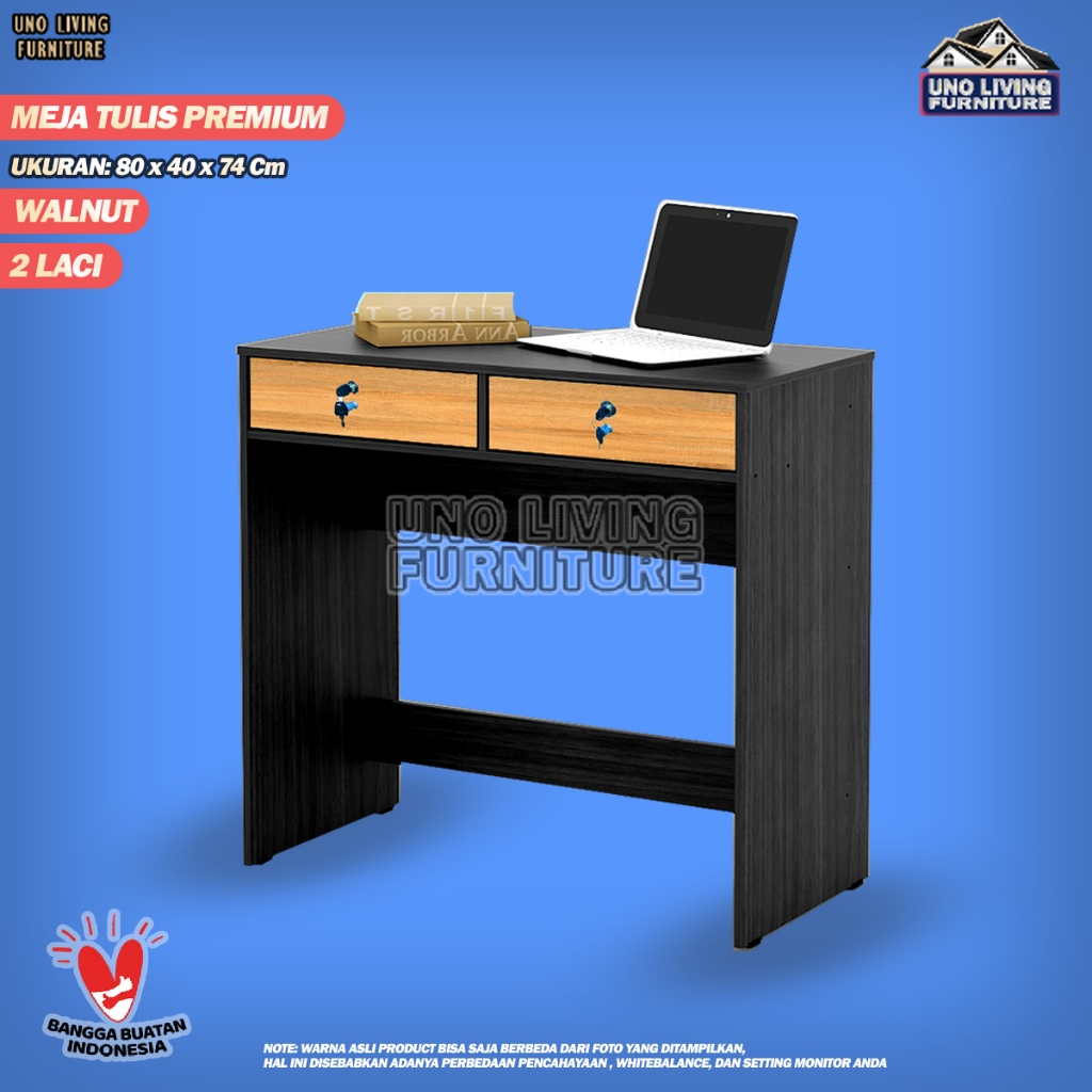 Jual MEJA LAPTOP MEJA TULIS MEJA BELAJAR KERJA KECIL WARNA PUTIH MTK 80 ...