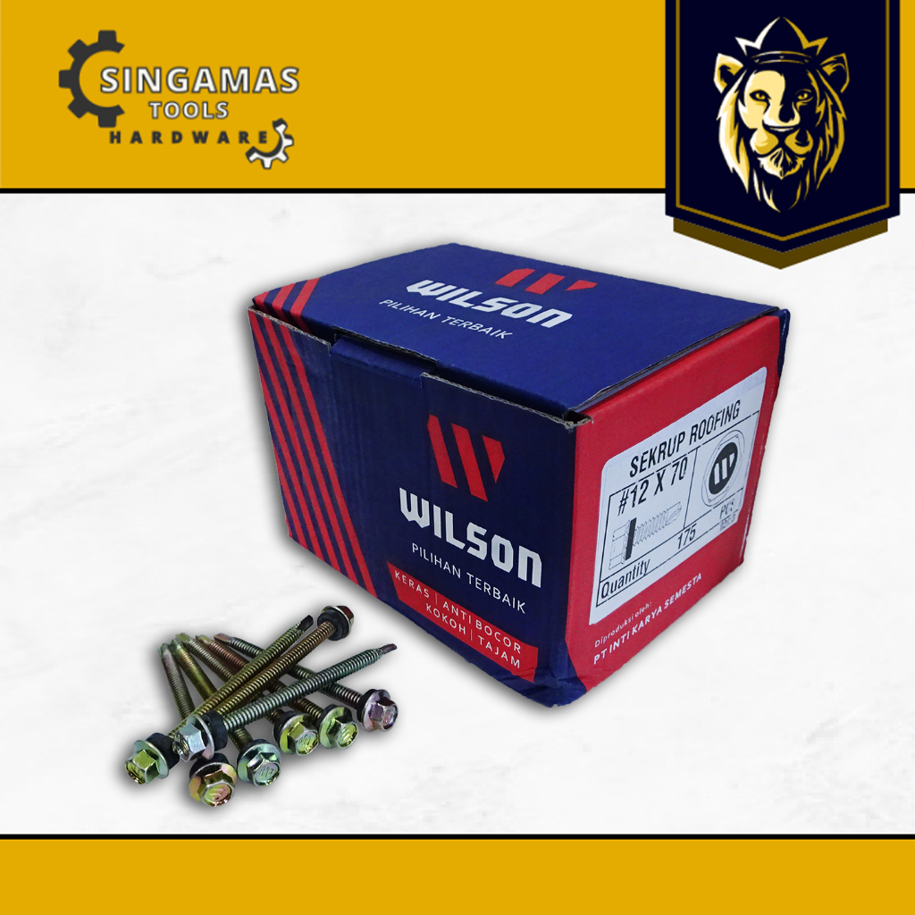 Jual WILSON Sekrup Roofing 12 x 70mm - Self Drilling Screw | Shopee ...