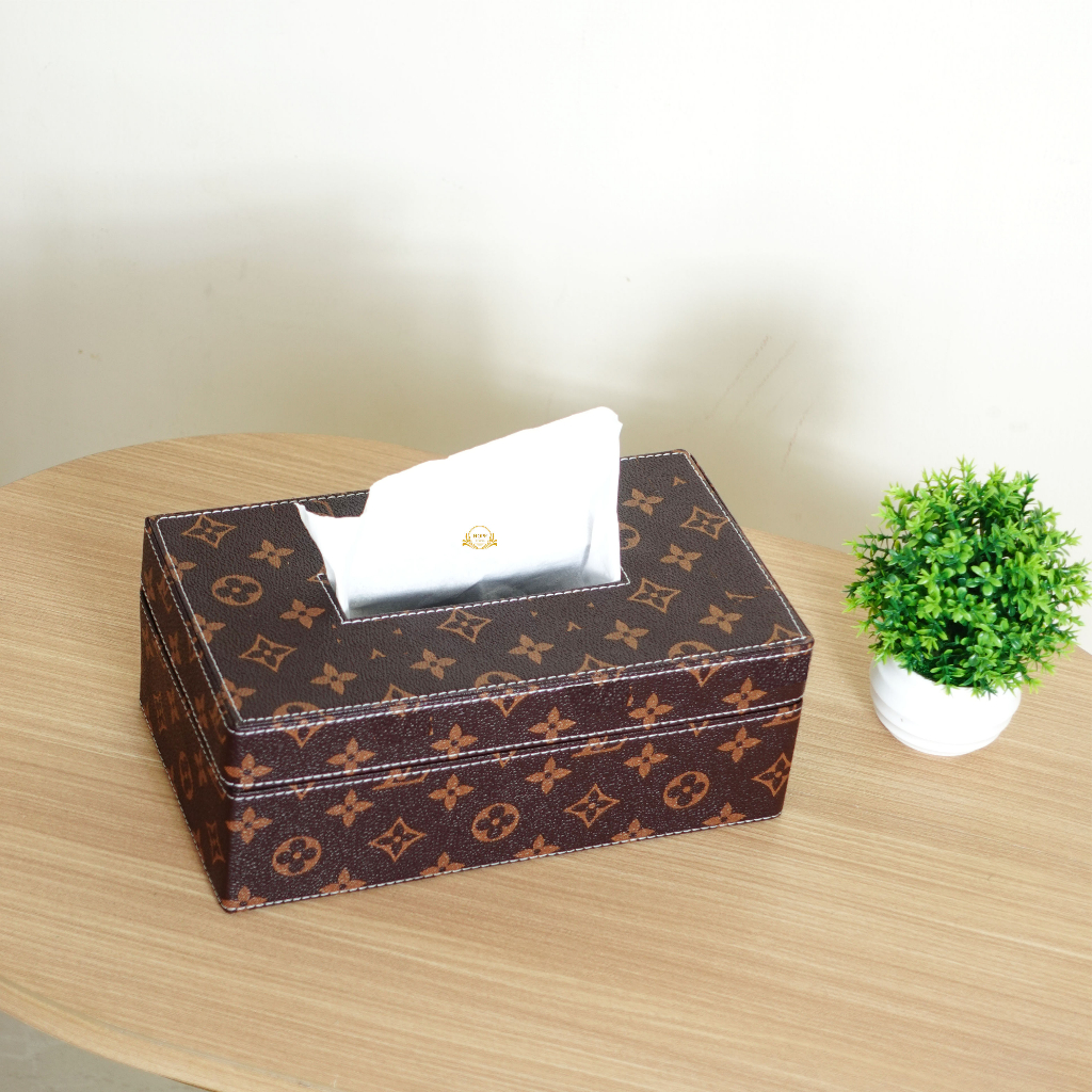 Jual KOTAK TISU LV | BOX TISSUE/ TEMPAT TISSUE MOTIF LV COCOK UNTUK DI ...