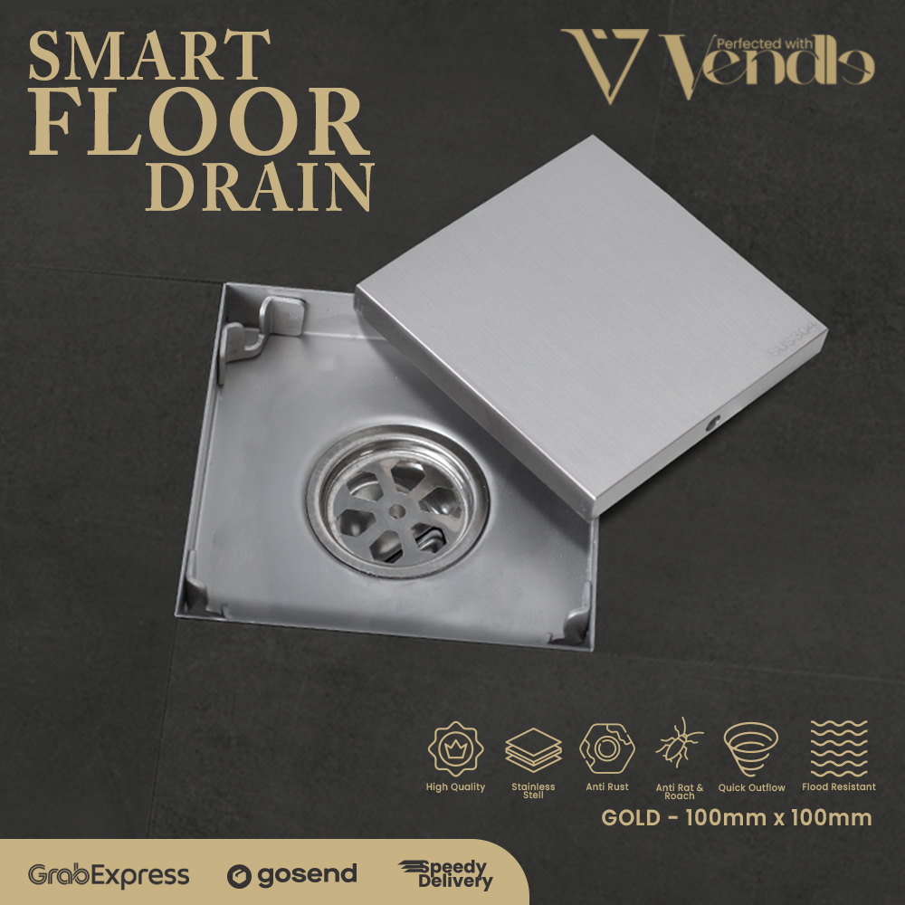 Jual Smart Floor Drain Kamar Mandi - Floor Drain WC - Saringan Got 10x10 Anti Serangga | Shopee ...