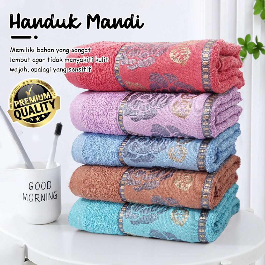 Jual Cod Terbaru Handuk Mandi Besar Tebal Dan Lembut Bahan Katun Ukuran 100cm X 50cm J3b7
