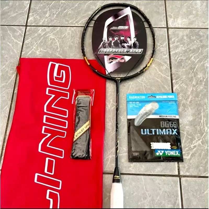 Jual NEW RAKET BADMINTON LINING TECTONIC 7 COMBAT HITAM 32 LBS | Shopee ...