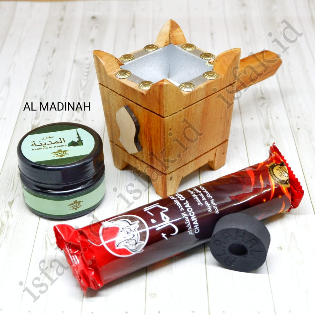 Jual Paket Buhur Set 3 Produk Bukhur Pendupaan Kayu Arang Magic ...
