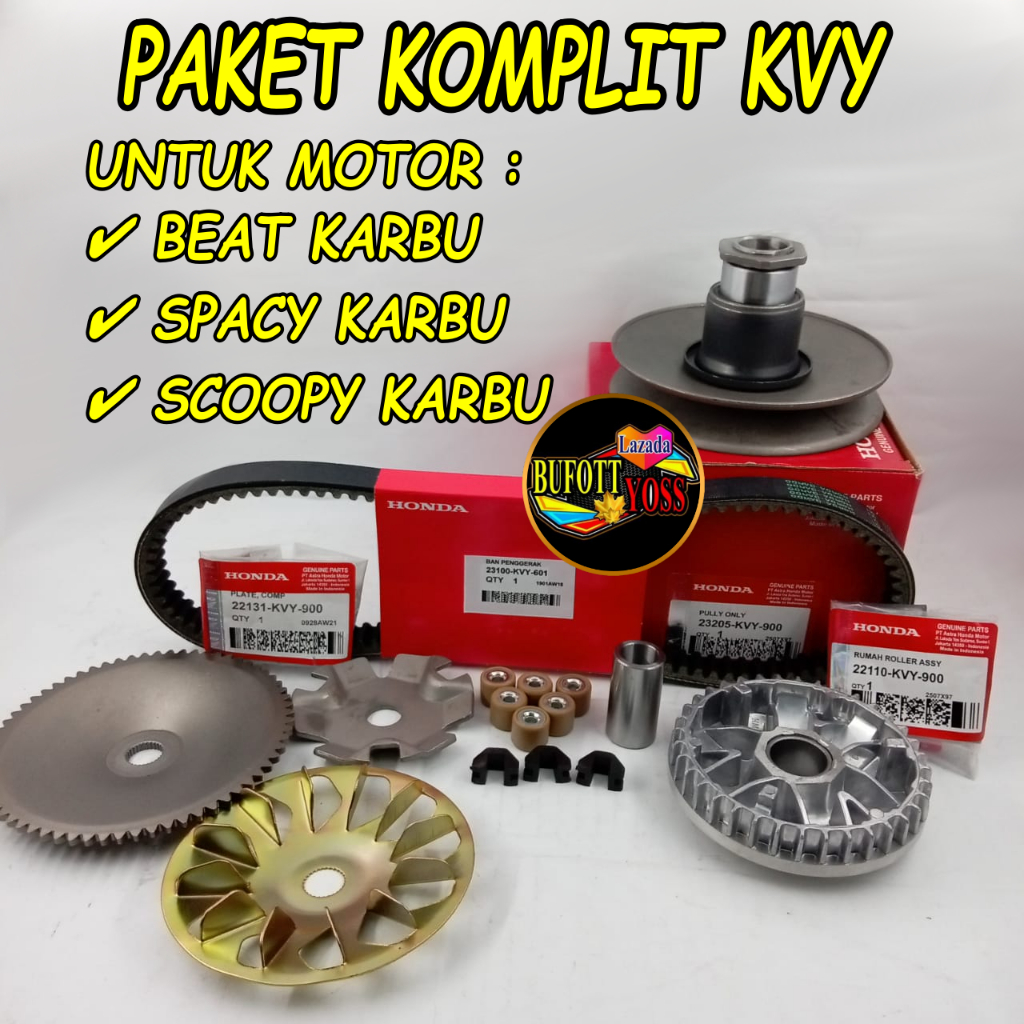 Jual PAKET KOMPLIT PULLY ONLY HONDA BEAT KARBU RUMAH ROLLER ASSY BEAT ...