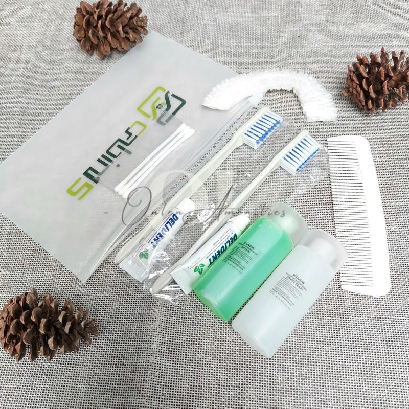 Jual Amenities Kit pouch POLOS LENGKAP MURAH/ Amenities Hotel Set ...
