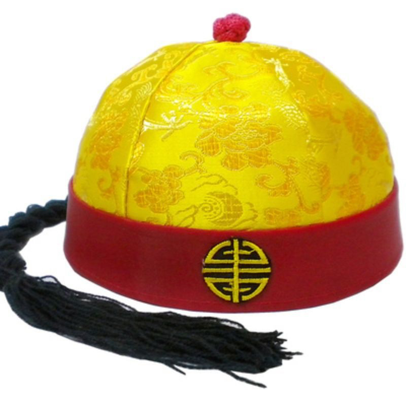 Jual Topi Ekor Rambut / Topi Imlek Sincia / Topi Cheongsam Ada Ekor ...