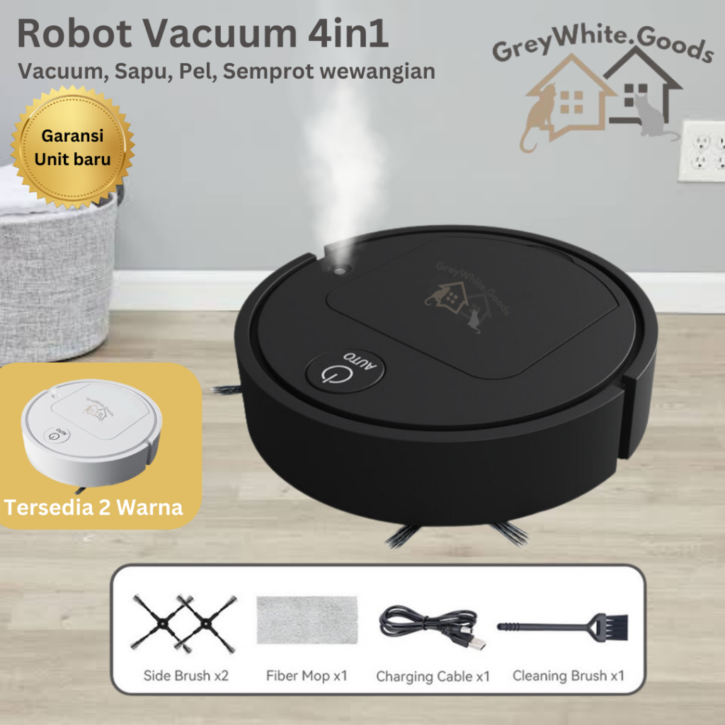 Jual GW Robot vacum Cleaner 4in1 sapu pel humidifier smart sensor ...