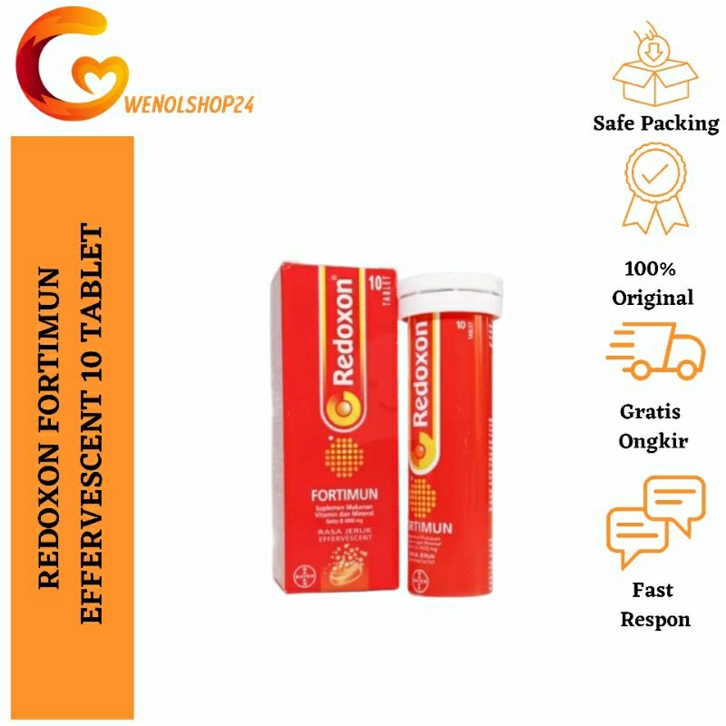 Jual Redoxon Fortimun Effervescent 10's Tablet Bayer / Vitamin Daya ...