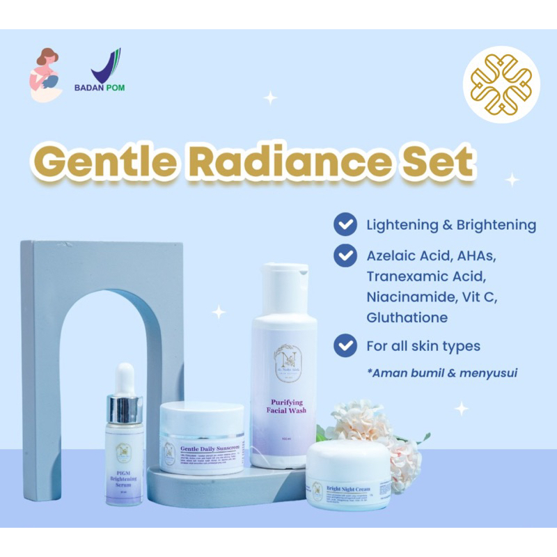 Jual Gentle Radiance Skincare Set (Lightening/ Brightening/ Mencerahkan/ Flek Wajah) | Shopee ...