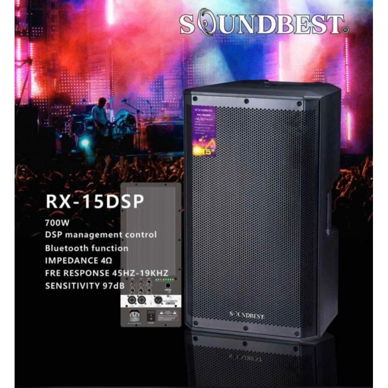 Jual Speaker Aktif Soundbest RX 15 DSP Original 15 inch Active RX15 DSP ...